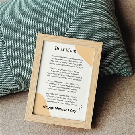 Mothers Day Printable Poem Dear Mom Poem Religious Poem Etsy