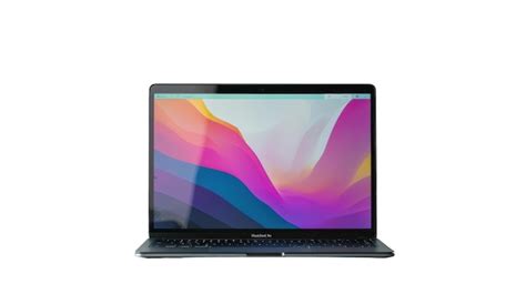 Premium Photo Laptop With Fully Visible Screen Displaying On
