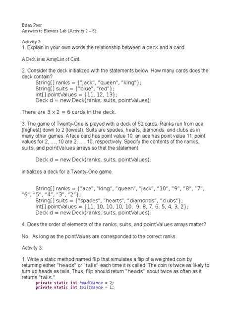 Eleven Slab Answers Pdf Integer Computer Science Array Data