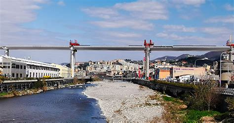 Deck Of Renzo Pianos Genoa Bridge Completes In Italy