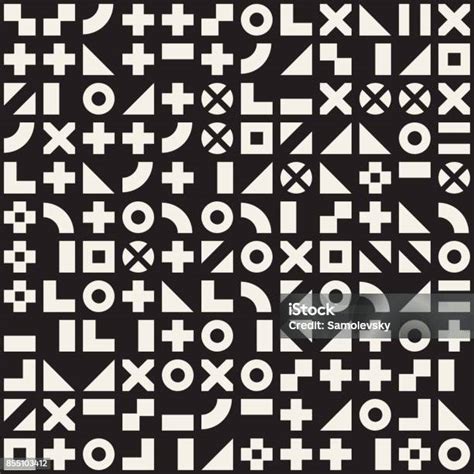 무작위 벡터 도형 완벽 한 패턴 현대적인 세련 된 불규칙 한 텍스처입니다 기하학적 인 최소한의 요소와 타일을 반복 한다 0명에 대한 스톡 벡터 아트 및 기타 이미지 Istock