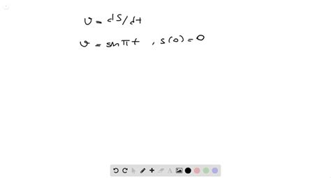 Solved The Velocity V Of An Object Is Given By The Differential