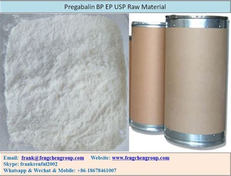 Pregabalin Bp Ep Usp Raw Material Manufacturers And Suppliers Price