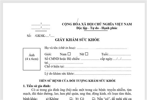 Làm Giấy Khám Sức Khỏe Giá Rẻ Lấy Ngay Ship COD tận nơi