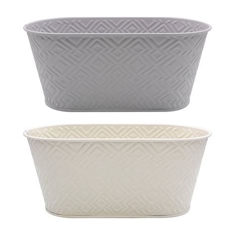 Geometric Planter 2 Asst Lesser And Pavey