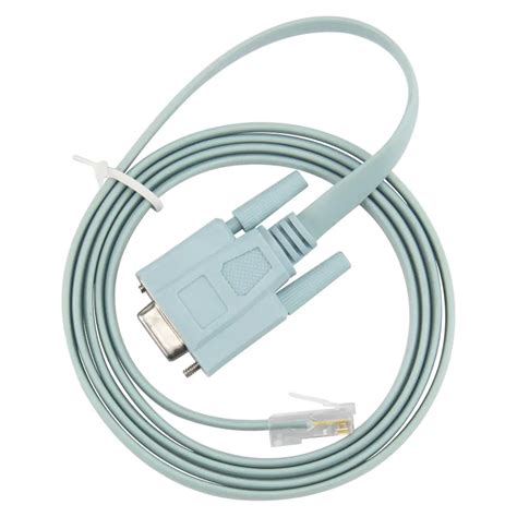 ₩1 634에서 9 핀 db9 com 직렬 rs232 to rj45 cat5 이더넷 lan 콘솔 케이블 스위치 라우터