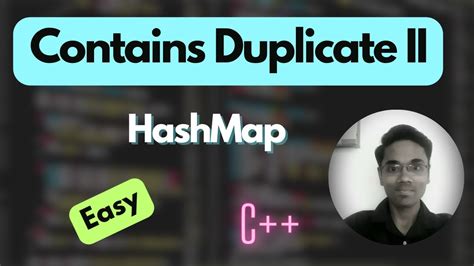 Contains Duplicate Ii Hashmap Youtube