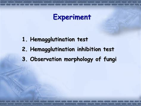 Ppt 1 Hemagglutination Test 2 Hemagglutination Inhibition Test 3 Observation Morphology Of