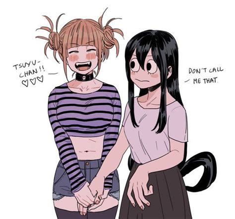 Toga X Froppy Toga And Tsuyu My Hero Academia Yuri Lesbian Mha