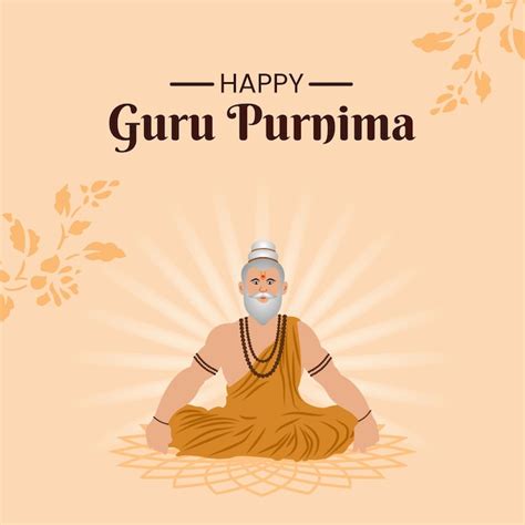 Premium Vector Happy Guru Purnima Wishing Post Design Vector File