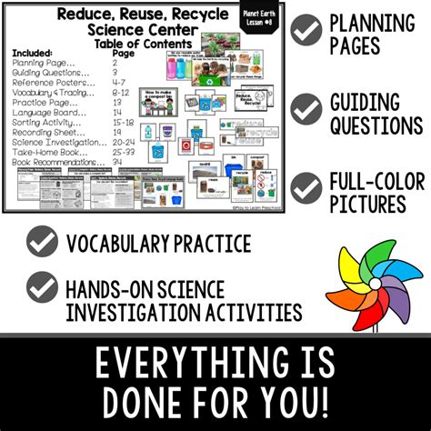 Reduce Reuse Recycle Science Center Play To Learn Prebabe