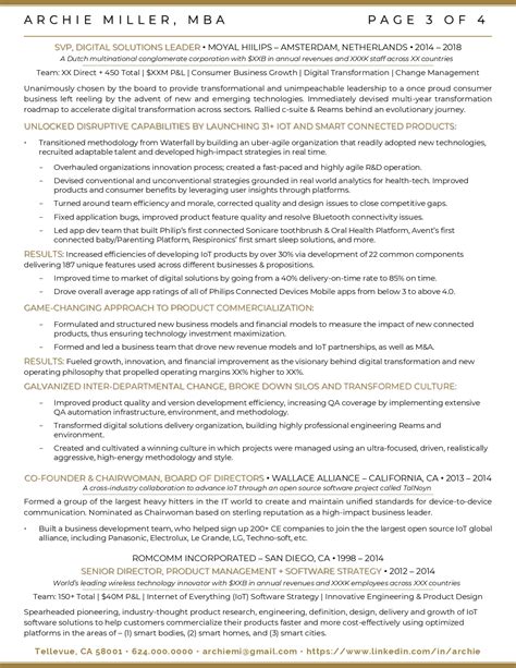 Vice President Resume Samples Chiefresumescom An Initiative By Ln