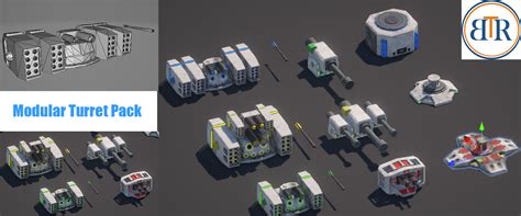 Sci Fi Modular Turret Pack