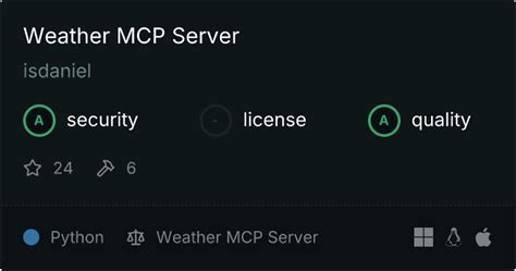 Github Isdanielmcpweatherserver A Model Context Protocol Mcp