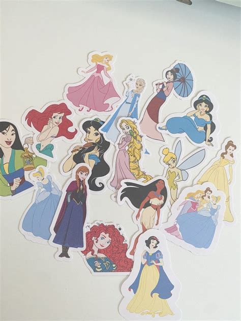 Disney Princess Sticker Pack Etsy