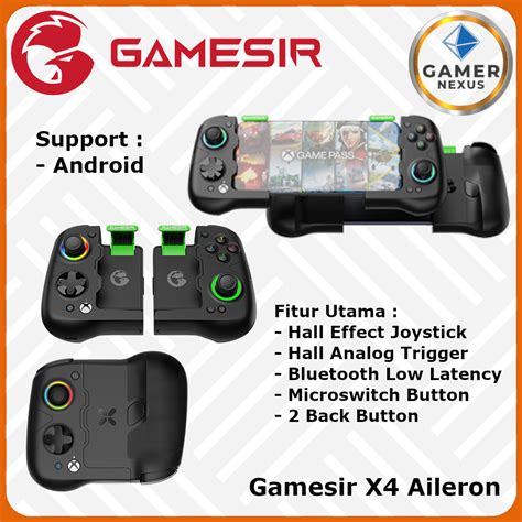 Jual Gamesir X4 Aileron Bluetooth Gamepad Wireless Controller Hall Effect Android Shopee Indonesia