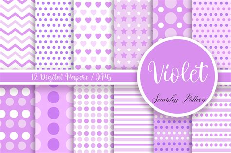 Violet Seamless Pattern Digital Papers Graphic By Pinkpearly · Creative