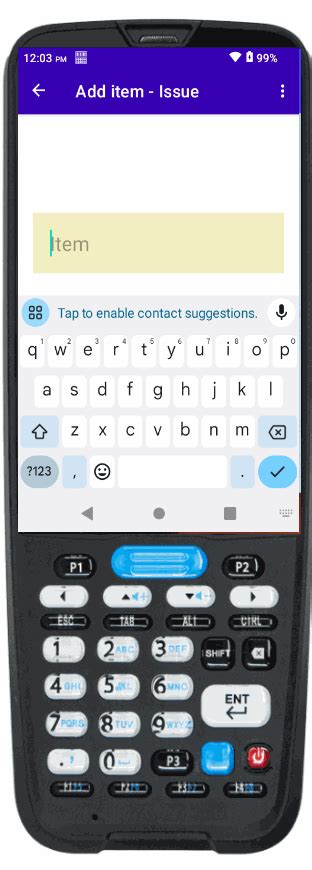 cogz cmms barcode scanner