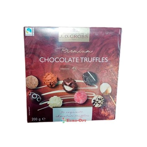 Конфеты Шоколадные Трюфель J.D.Gross Chocolate Truffles 200g. - Euro-Opt