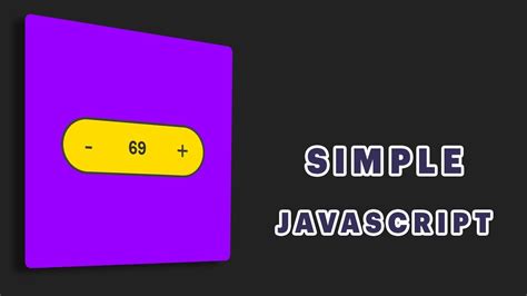 Simple Counter App Javascript Project Tutorial For Beginner Step