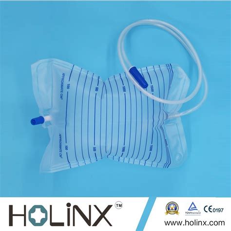 1000ml 2000ml Sterile Ordinary Adult Disposable Pvc Male Urine Bag