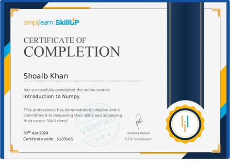 Completed Numpy Course With Skillup Shoaib Khan Posted On The Topic