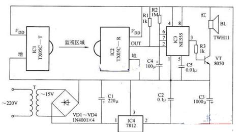 电动车防盗报警器电路图详解 电子发烧友网