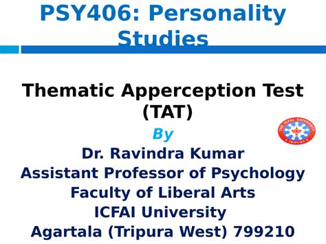 Pdf Thematic Apperception Test Tat