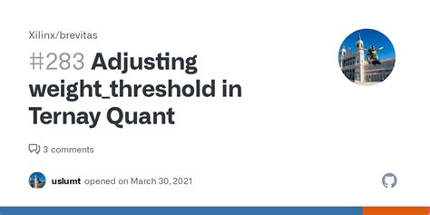 Adjusting Weight Threshold In Ternay Quant Issue 283 Xilinx