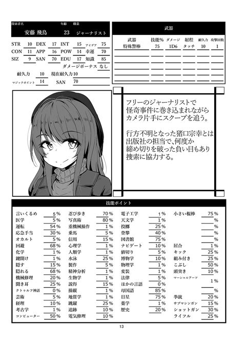 卓上戦術部 【クトゥルフ神話trpgシナリオandリプレイ逢魔に揺らぐ時刻】 エロ同人の夜
