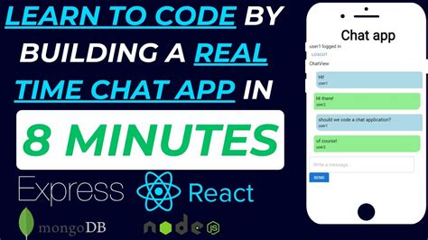 Build A Realtime Chat App In 8 Minutes MERN Stack MongoDB Express