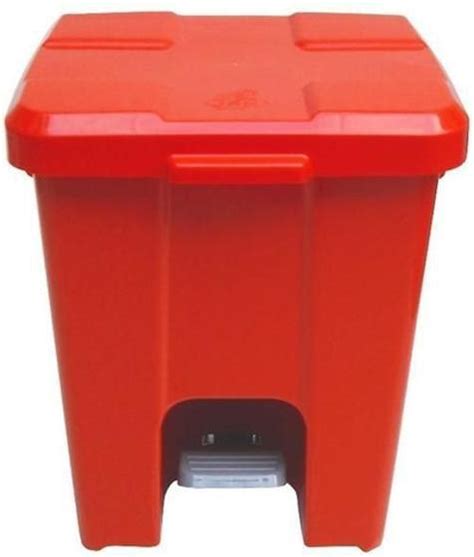Cesto De Lixo 15 Litros Pedal Branco JSN Lixeira E Cesto De