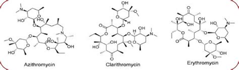 Chemical Structures Of The Macrolides Most Frequently Used Adapted