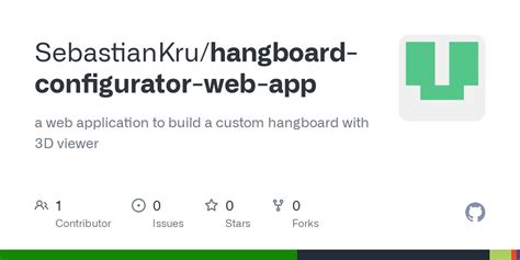 Github Sebastiankru Hangboard Configurator Web App A Web Application