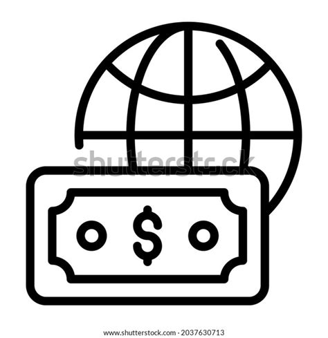 Global Payment Outline Icon Business Finance Stock Vector Royalty Free 2037630713 Shutterstock
