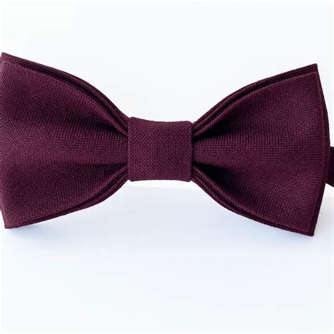 Burgundy Bow Ties Etsy