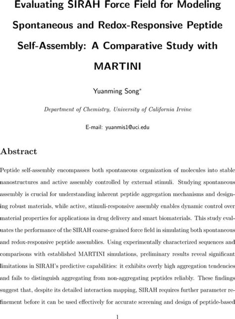 Evaluating Sirah Force Field For Modeling Spontaneous And Redox