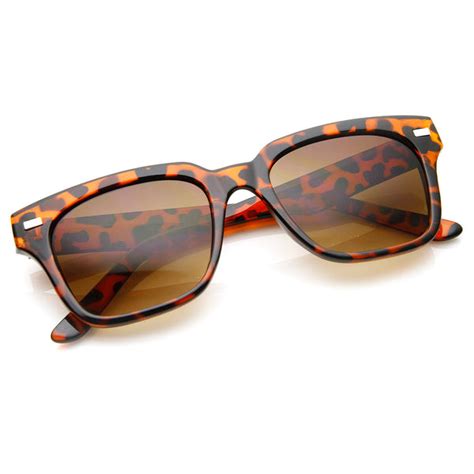Casual Horned Rim Square Frame Retro Horn Rimmed Sunglasses Sunglassla