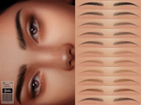 Cosimetic S Cara Eyebrows NO 31 Sims 4 Cc Makeup Sims 4 Cc Eyes