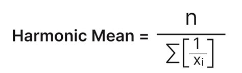 Harmonic Mean Formula