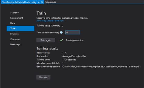 Train Page Displays Abnormally Issue Dotnet Machinelearning Modelbuilder GitHub