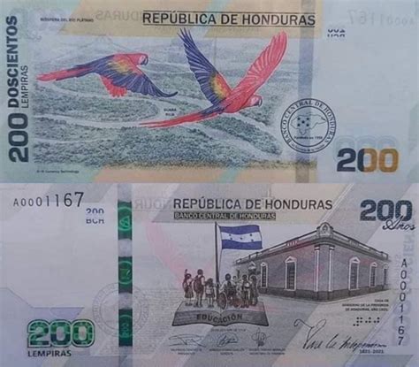 Billete De 200 Lempiras Gana Premio Internacional Como Mejor Nuevo