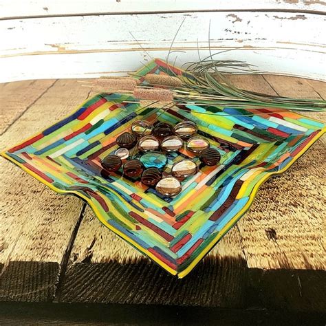 Fused Glass Platter Etsy
