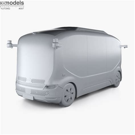 Yutong Xiaoyu Autonomous Bus 2025 3d Model Download Bus On