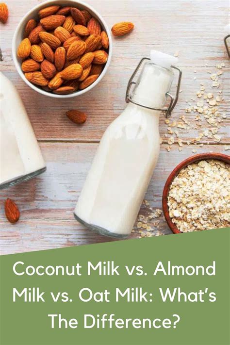 Coconut Milk Vs Almond Milk Vs Oat Milk Comparison
