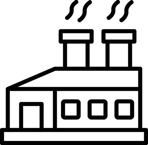 Factory Line Icon 10320173 Vector Art At Vecteezy