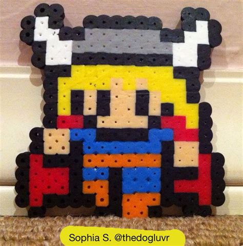 Perler Beads Thor By Sophia S Perler Beads Perler Beads Designs