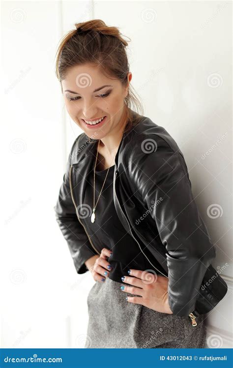 Beautiful Woman With Wide Smile Stock Image Image Of Lady Girl 43012043