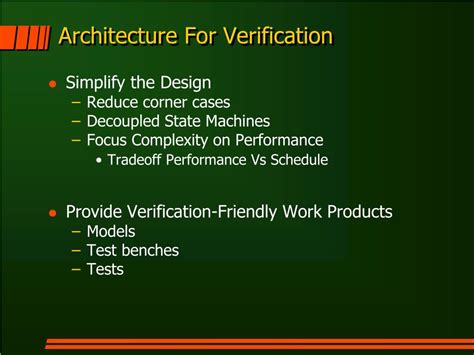 PPT Exploiting Architecture For Verification PowerPoint Presentation