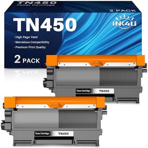 Brother Genuine High Yield Toner Cartridge TN450 Replacement Black
